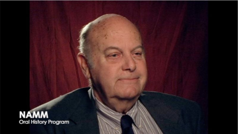 Harold Stone | Oral Histories | NAMM.org